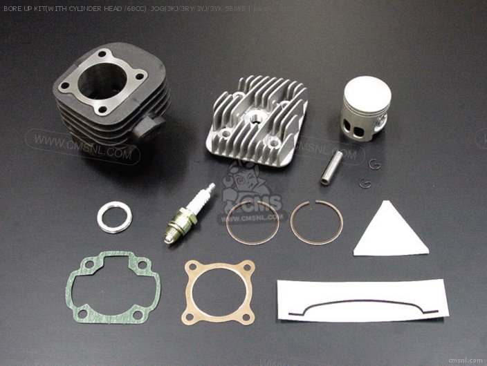 01054412: BORE UP KIT(WITH CYLINDER HEAD /68CC) JOG(3KJ/3RY/3YJ/3YK/5BM ...
