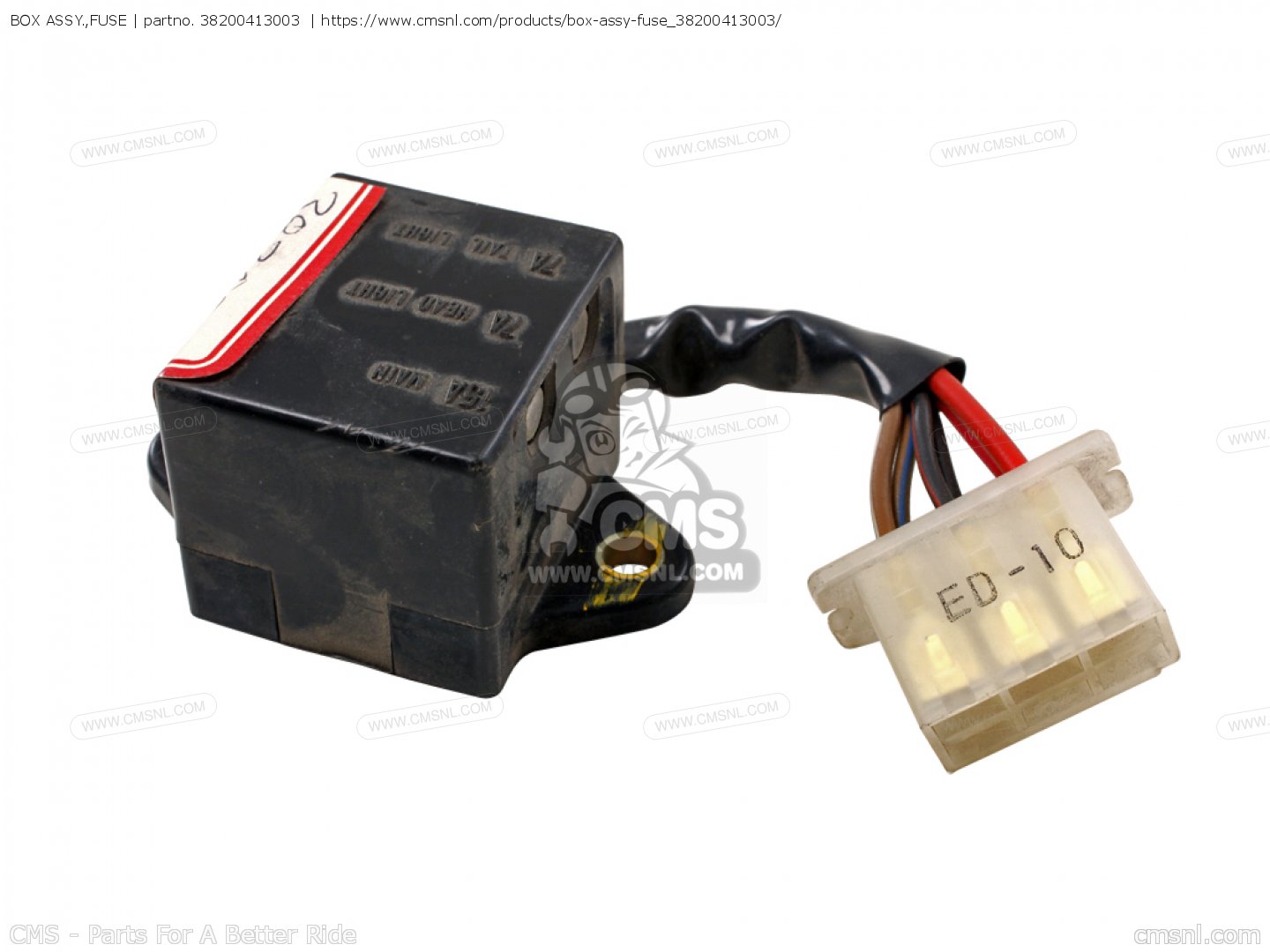38200413003: Box Assy.,fuse Honda - buy the 38200-413-003 at CMSNL