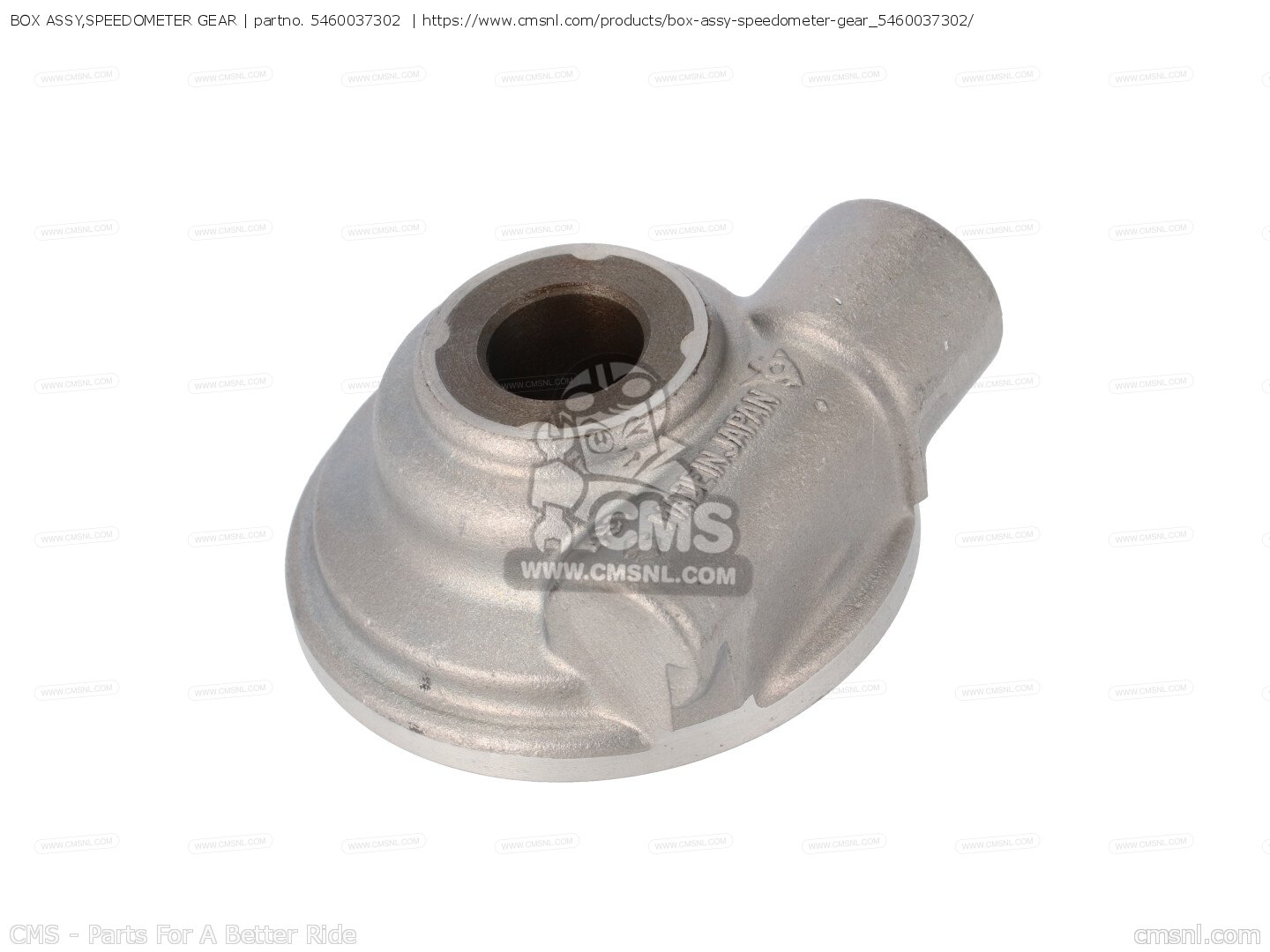 5460037302: BOX ASSY,SPEEDOMETER GEAR Suzuki - buy the 54600-37302 at CMSNL