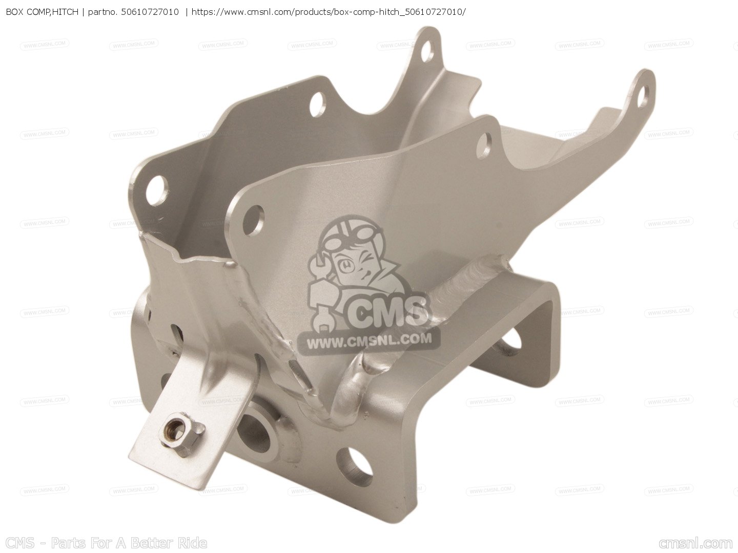 50610727010: BOX COMP,HITCH Honda - buy the 50610-727-010 at CMSNL
