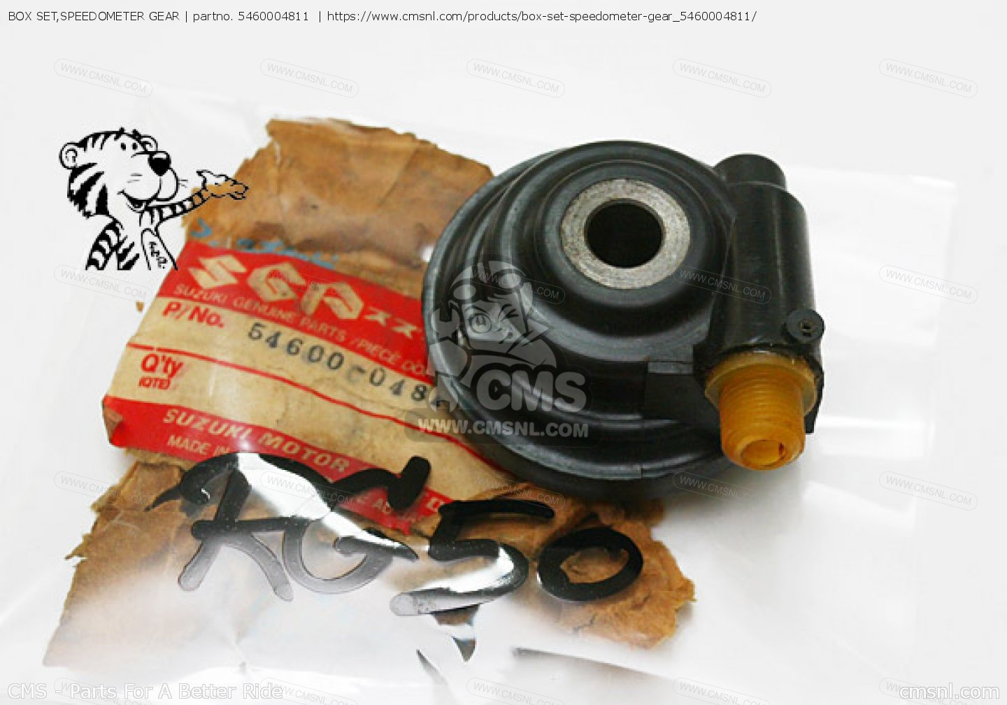 5460004811: BOX SET,SPEEDOMETER GEAR Suzuki - buy the 54600-04811 at CMSNL