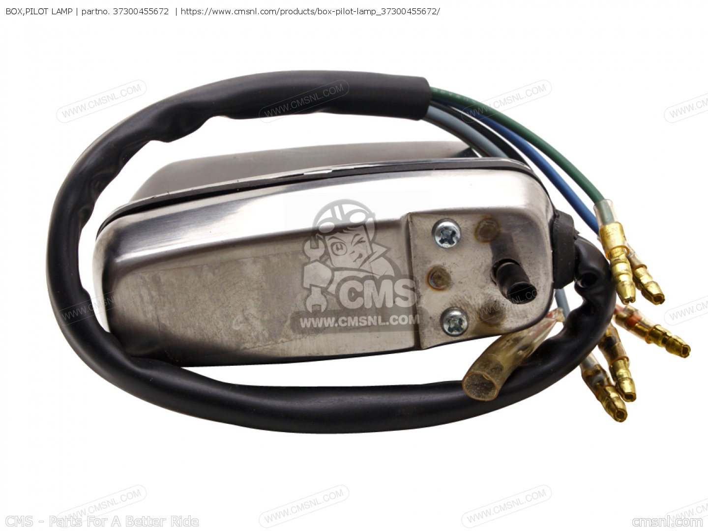 37300455672: BOX,PILOT LAMP Honda - buy the 37300-455-672 at CMSNL