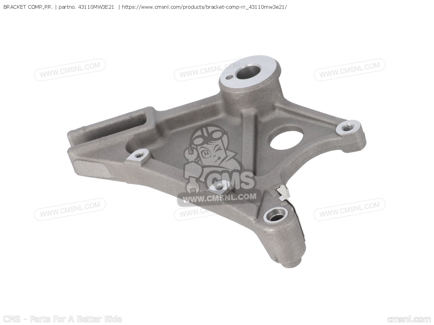 43110MW3E21: Bracket Comp.,rr. Honda - buy the 43110-MW3-E21 at CMSNL