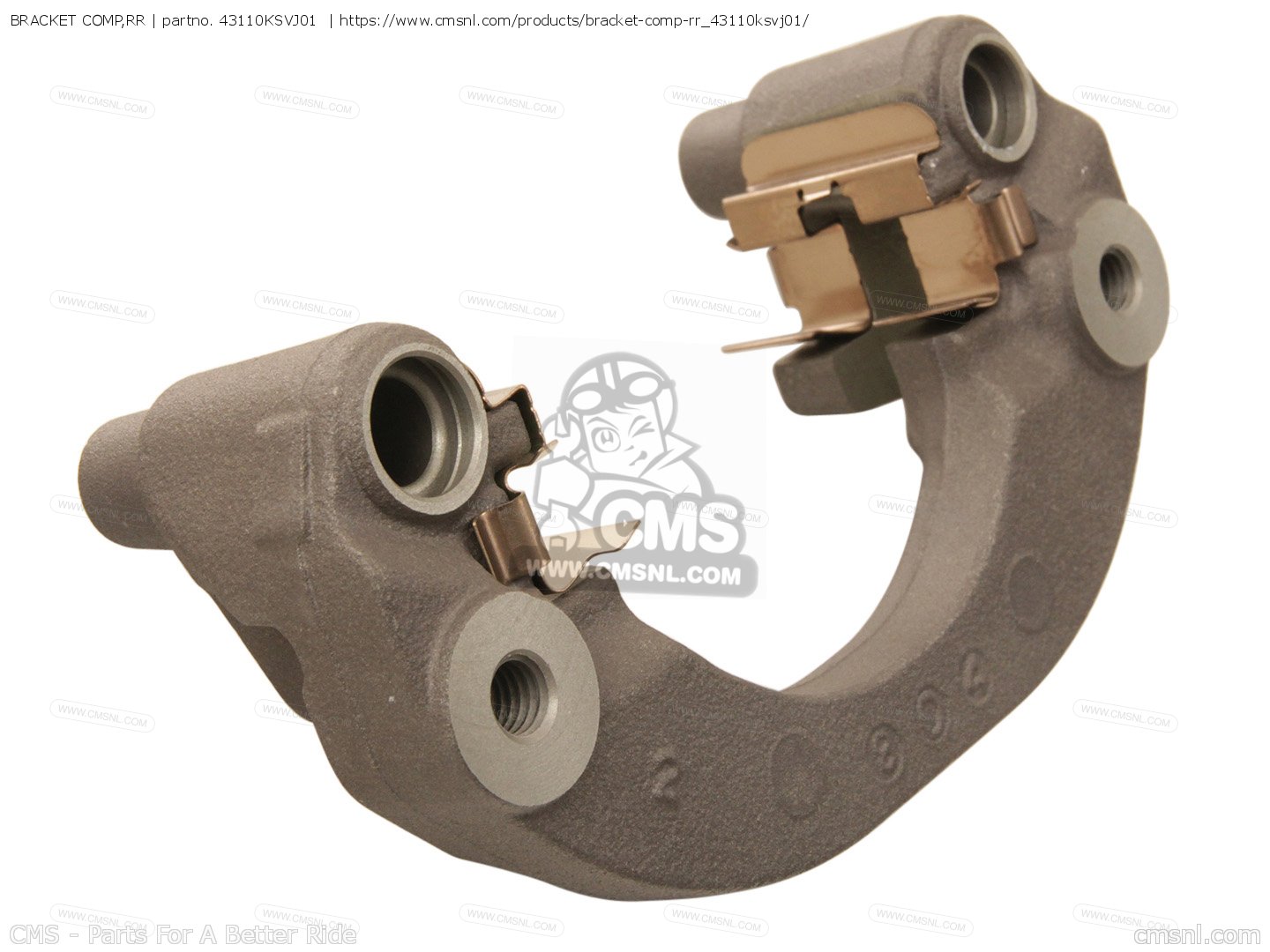 43110KSVJ01: BRACKET COMP,RR Honda - buy the 43110-KSV-J01 at CMSNL