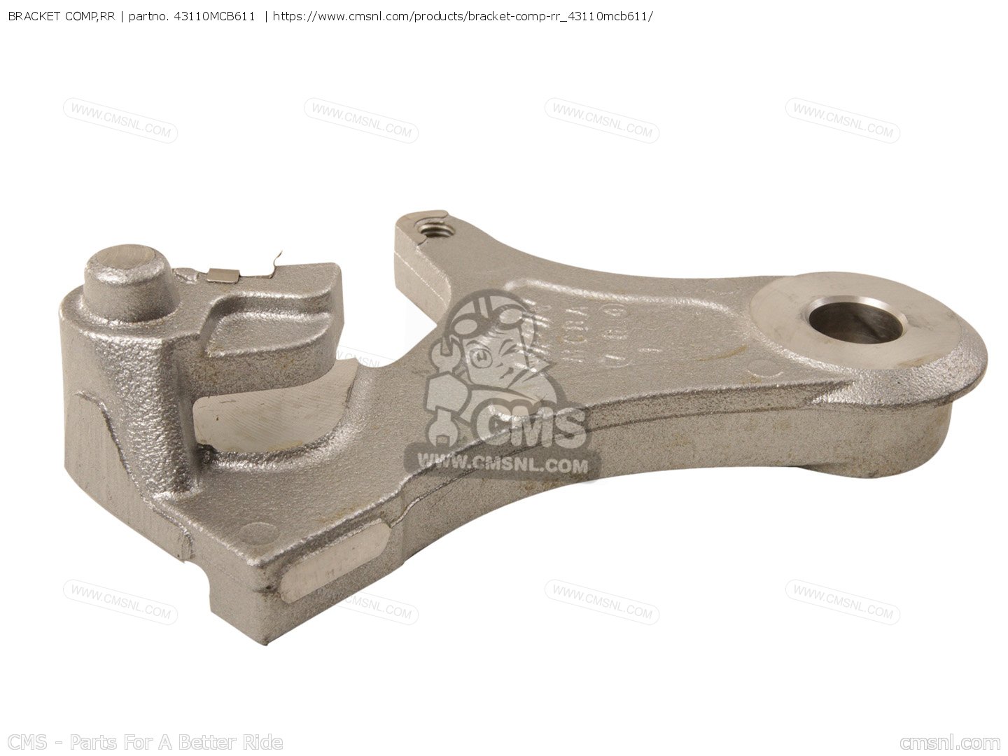 43110MCB611: BRACKET COMP,RR Honda - buy the 43110-MCB-611 at CMSNL