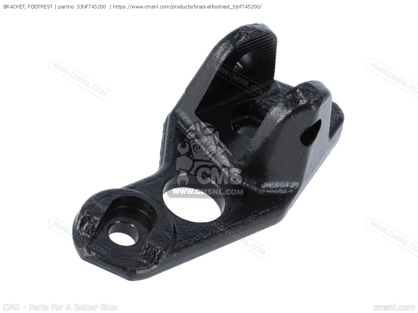 5JNF745200: BRACKET, FOOTREST Yamaha - buy the 5JN-F7452-00-00 at CMSNL