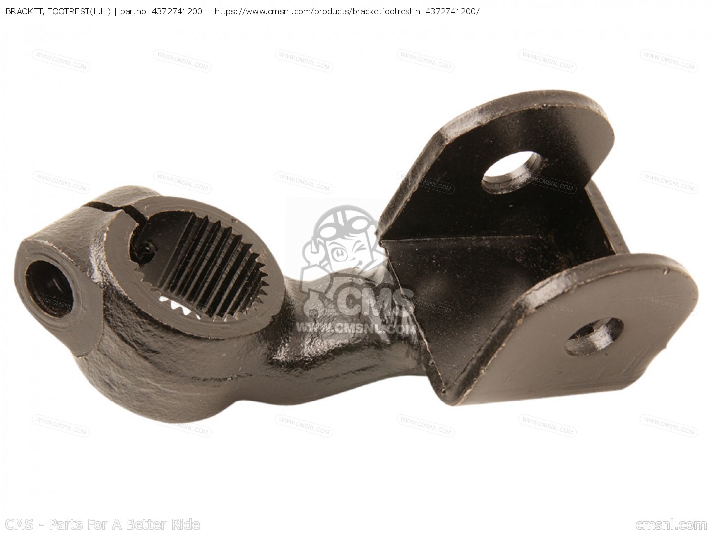 4372741200: BRACKET, FOOTREST(L.H) Yamaha - buy the 437-27412-00-00 at ...