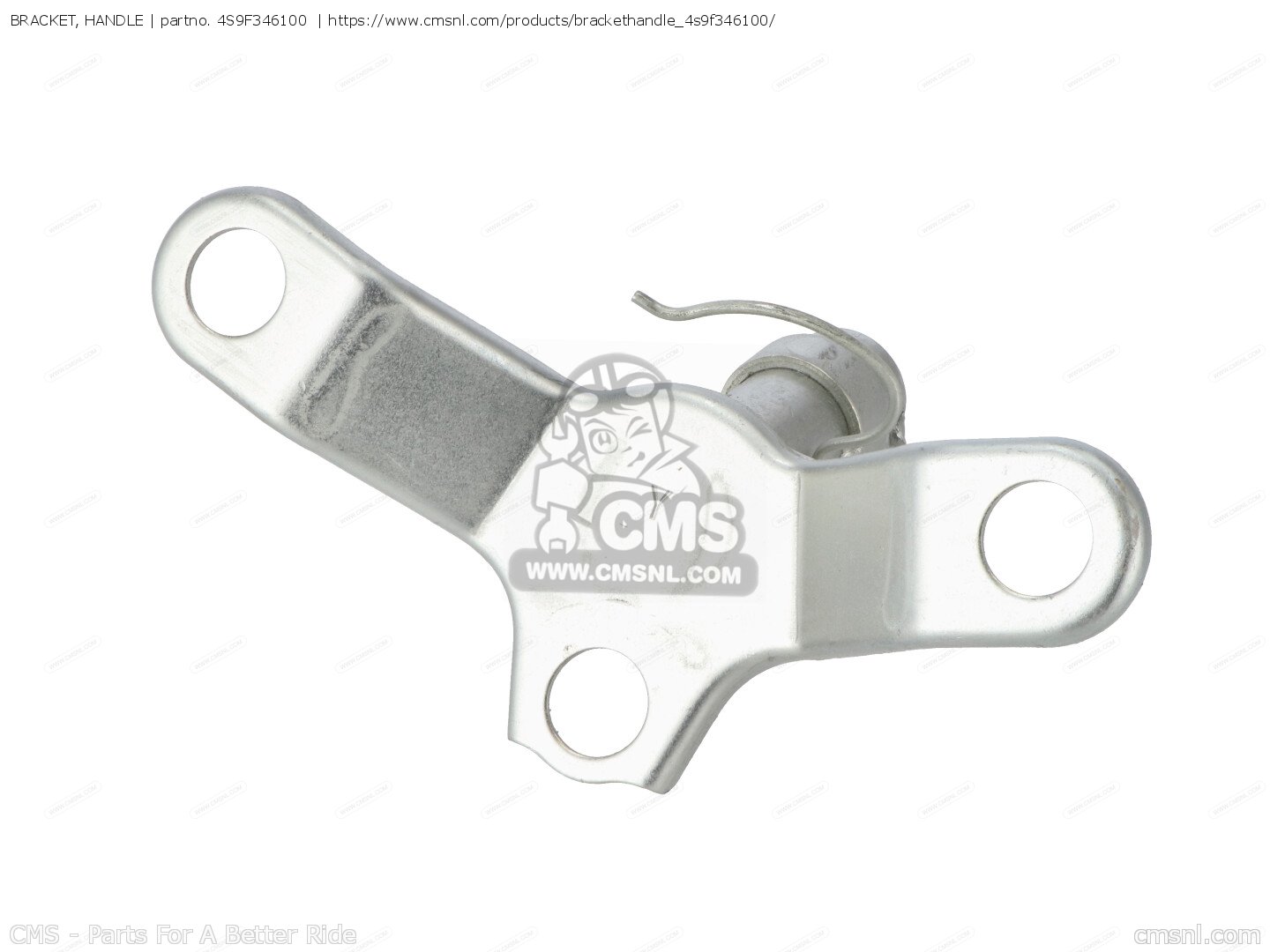 4S9F346100: BRACKET, HANDLE Yamaha - buy the 4S9-F3461-00-00 at CMSNL