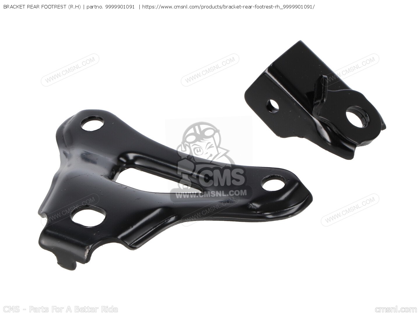 BRACKET REAR FOOTREST (R.H) for Yamaha - order at CMSNL