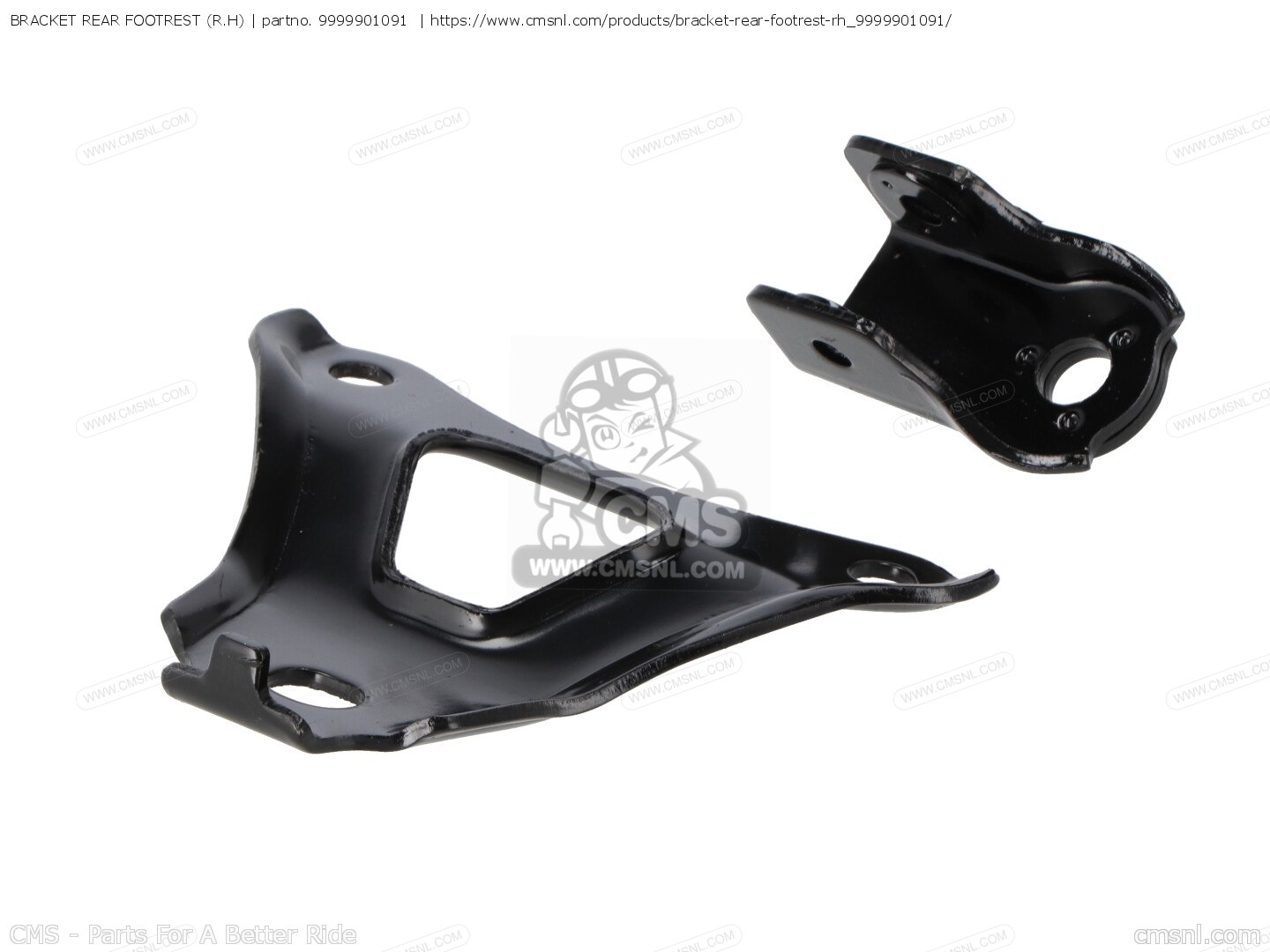 BRACKET REAR FOOTREST (R.H) for Yamaha - order at CMSNL