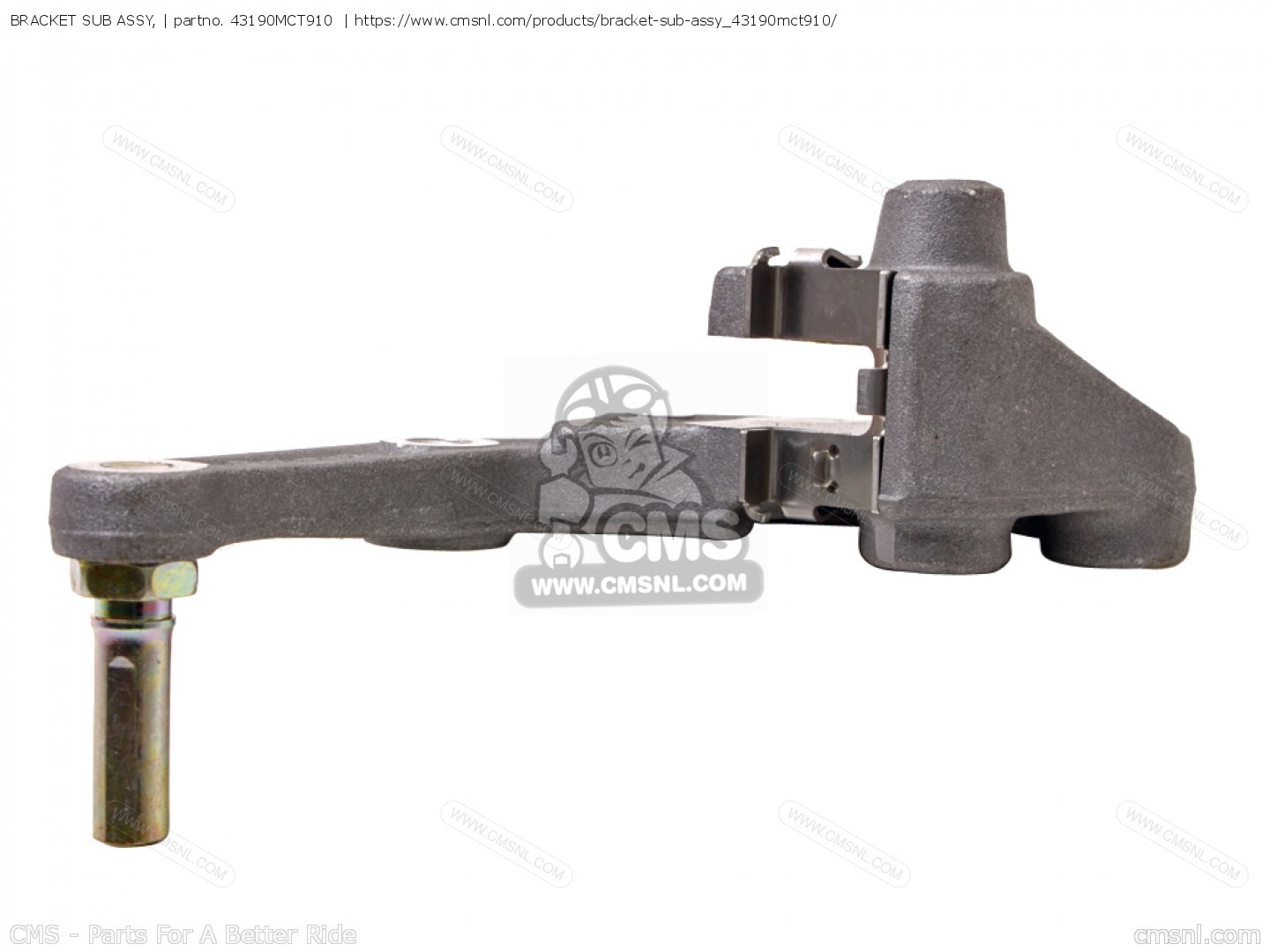 43190MCT910: Bracket Sub Assy, Honda - buy the 43190-MCT-910 at CMSNL