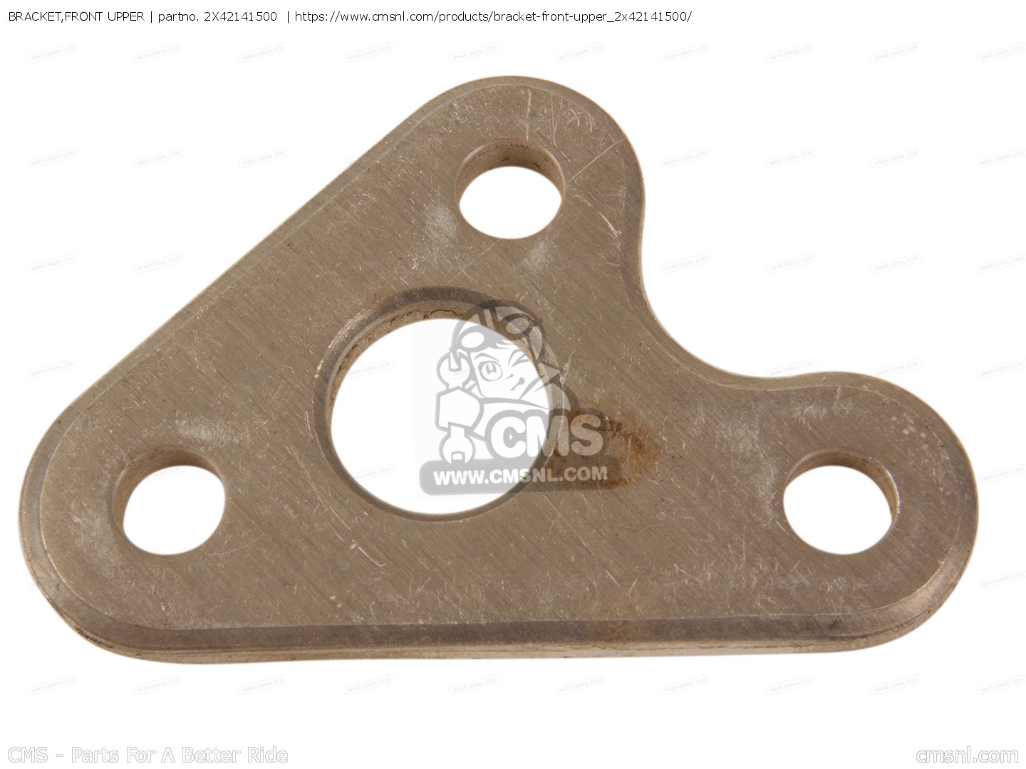 2X42141500: BRACKET,FRONT UPPER Yamaha - buy the 2X4-21415-00-00 at CMSNL