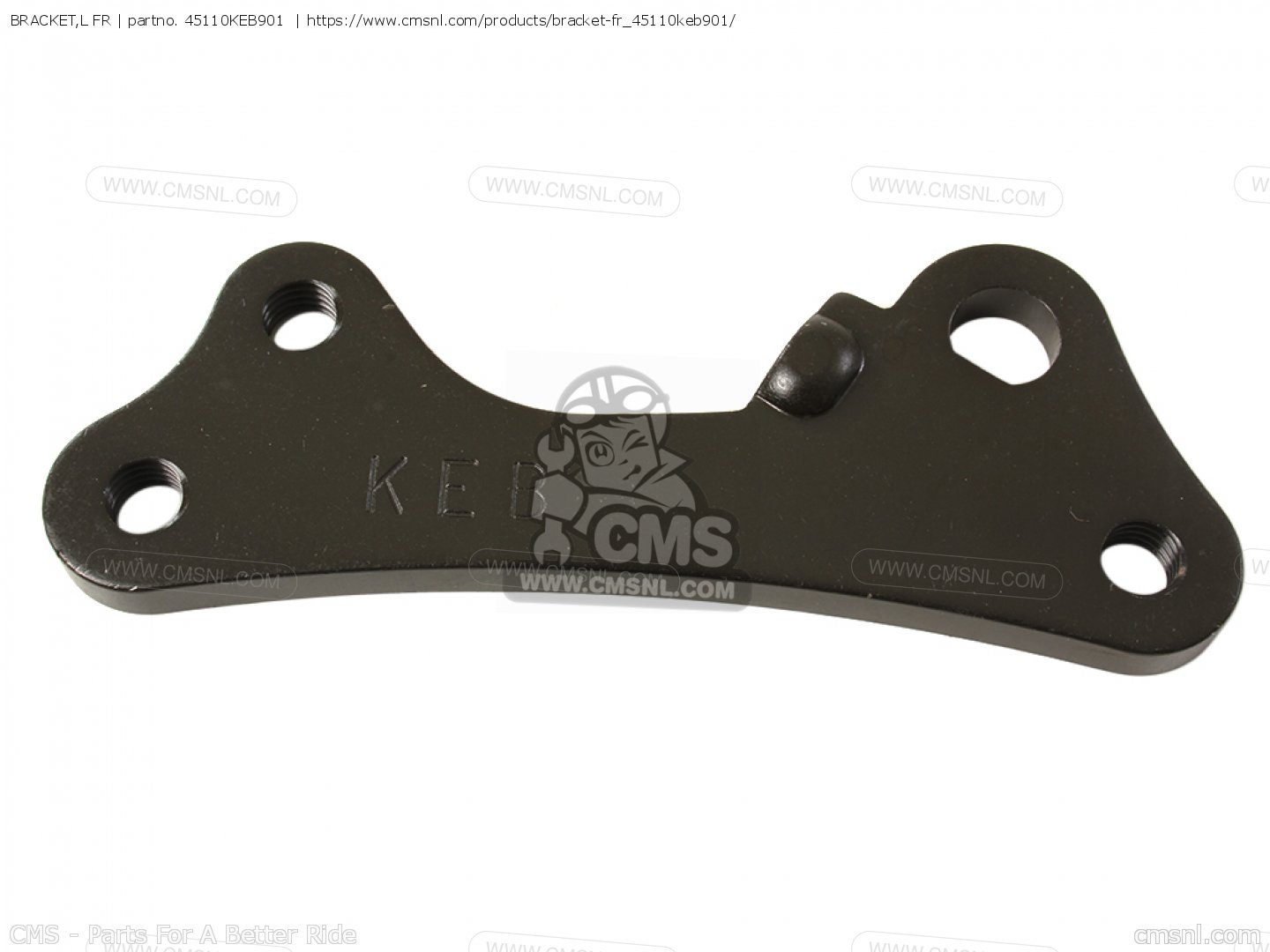 45110KEB901: BRACKET,L FR Honda - buy the 45110-KEB-901 at CMSNL