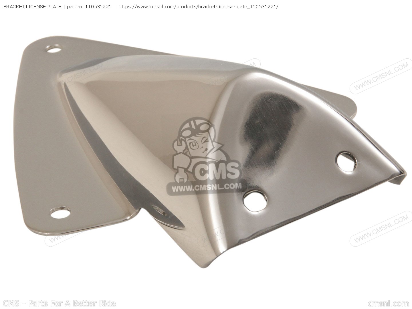 BRACKET,LICENSE PLATE for Kawasaki - order at CMSNL