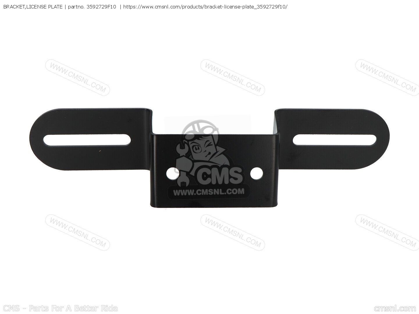 3592729F10: BRACKET,LICENSE PLATE Suzuki - buy the 35927-29F10 at CMSNL