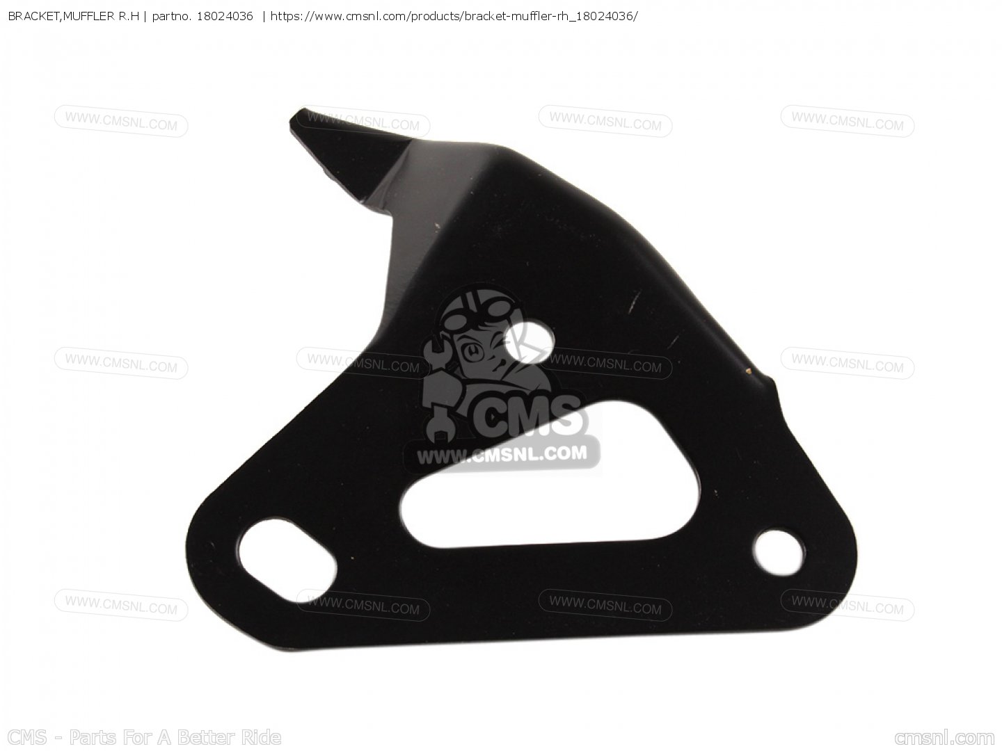 18024036: BRACKET,MUFFLER R.H Kawasaki - buy the 18024-036 at CMSNL