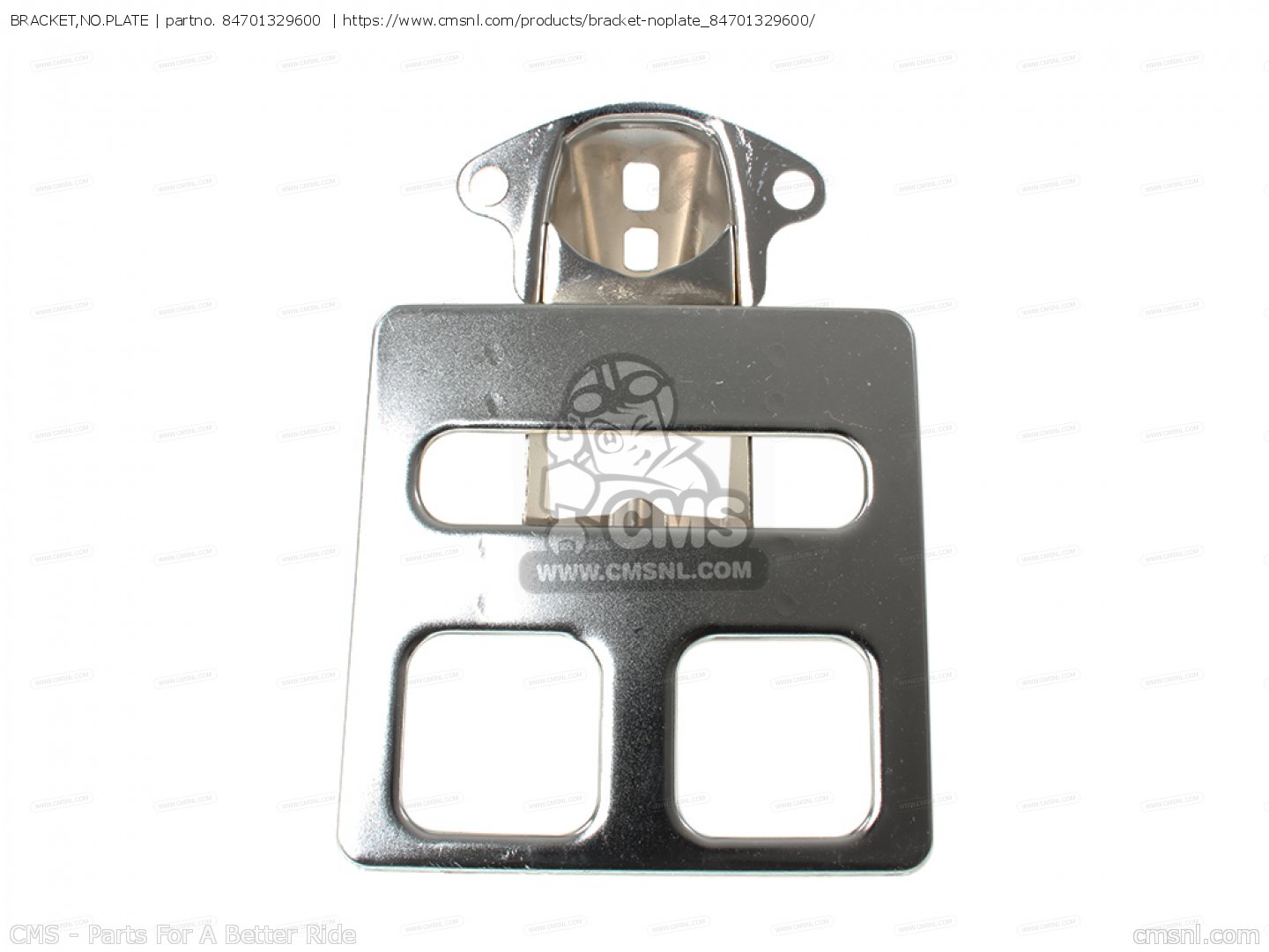 84701329600: BRACKET,NO.PLATE Honda - buy the 84701-329-600 at CMSNL