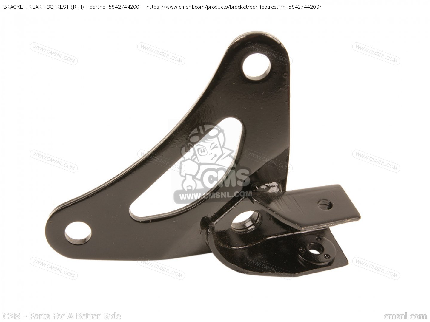 BRACKET, REAR FOOTREST (R.H) for XS650 1978 USA - order at CMSNL