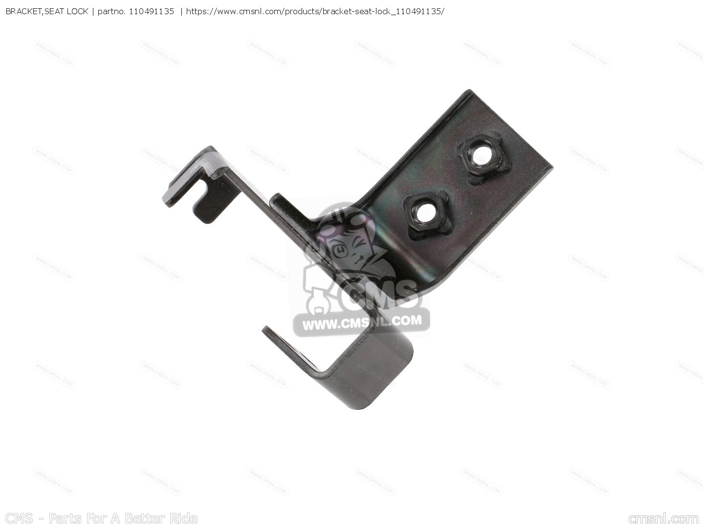 110491135: Bracket,seat Lock Kawasaki - buy the 11049-1135 at CMSNL