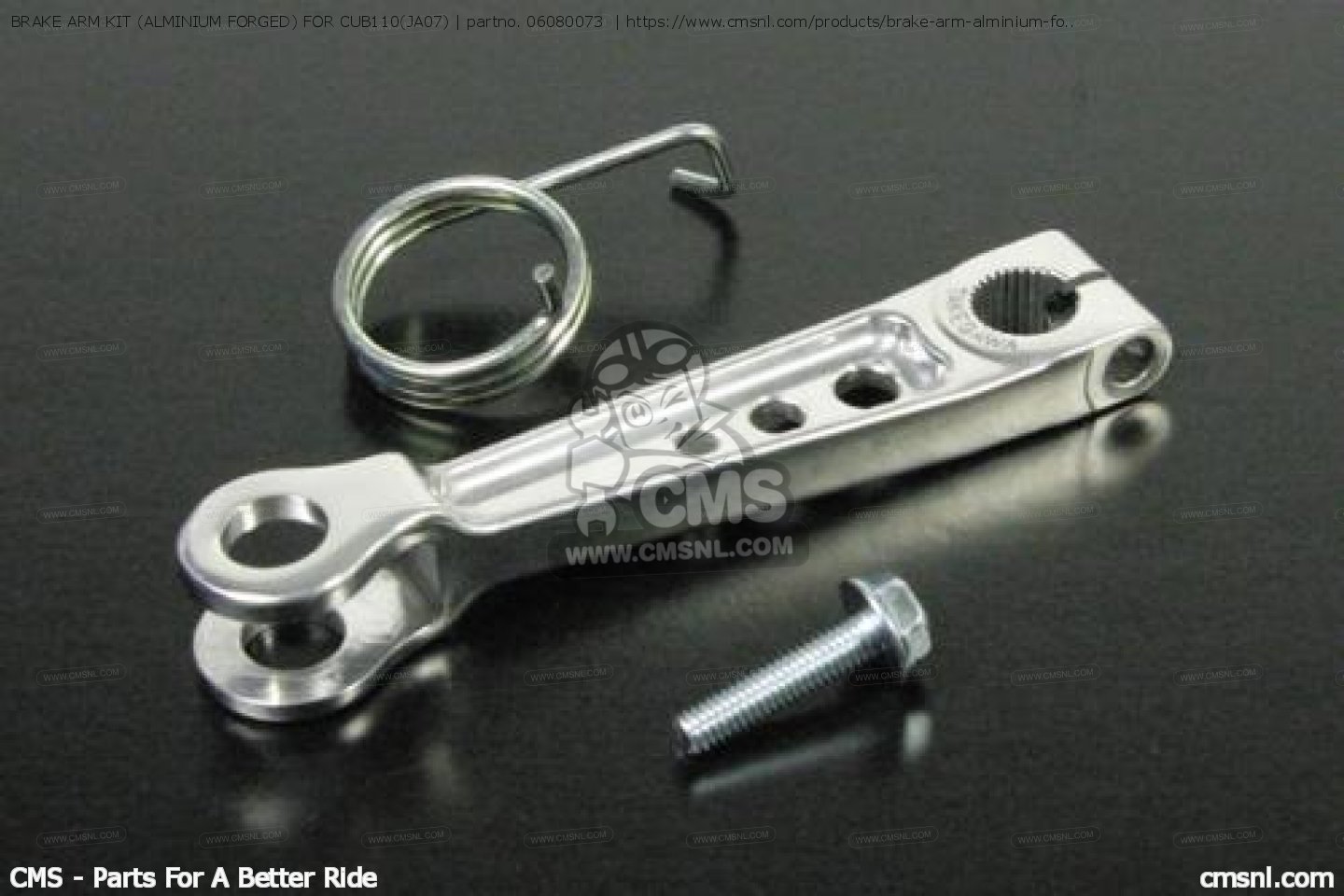 06080073: BRAKE ARM KIT (ALMINIUM FORGED) FOR CUB110(JA07) Takegawa ...