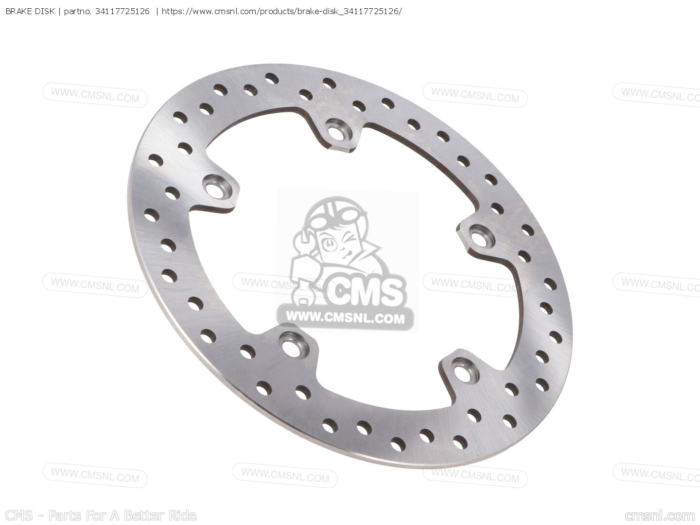 34117725126: BRAKE DISK BMW - buy the 34 11 7 725 126 at CMSNL