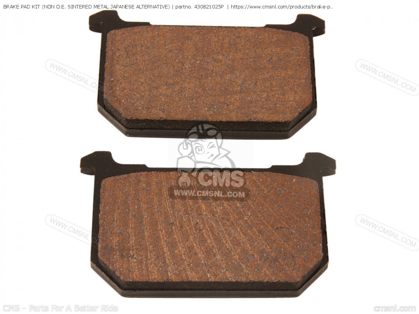 BRAKE PAD KIT (SINTERED METAL) (NON O.E. JAPANESE ALTERNAT (NAS) for ...