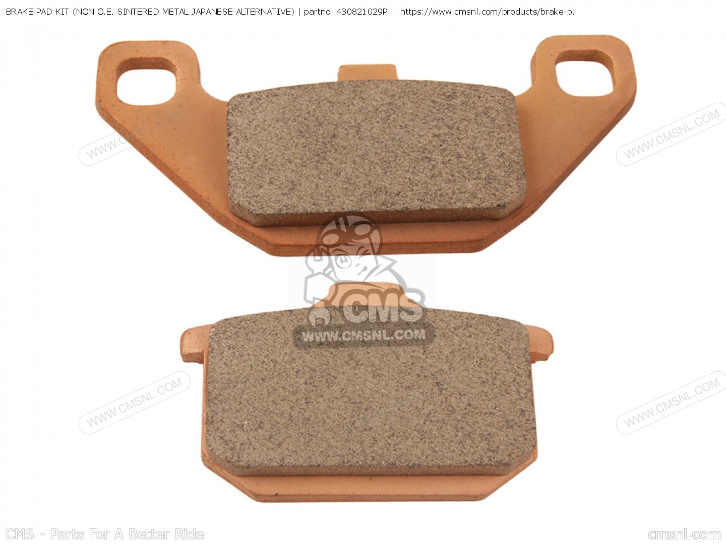 430821029P: Brake Pad Kit (sintered Metal) (non O.e. Japanese Alternat ...