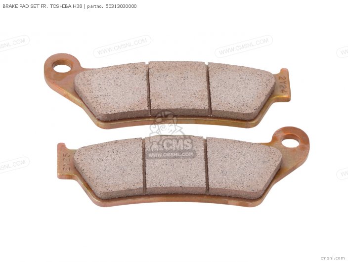 BRAKE PAD SET FR. TOSHIBA H38 for 380 EXC Australia 2002 - order at CMSNL