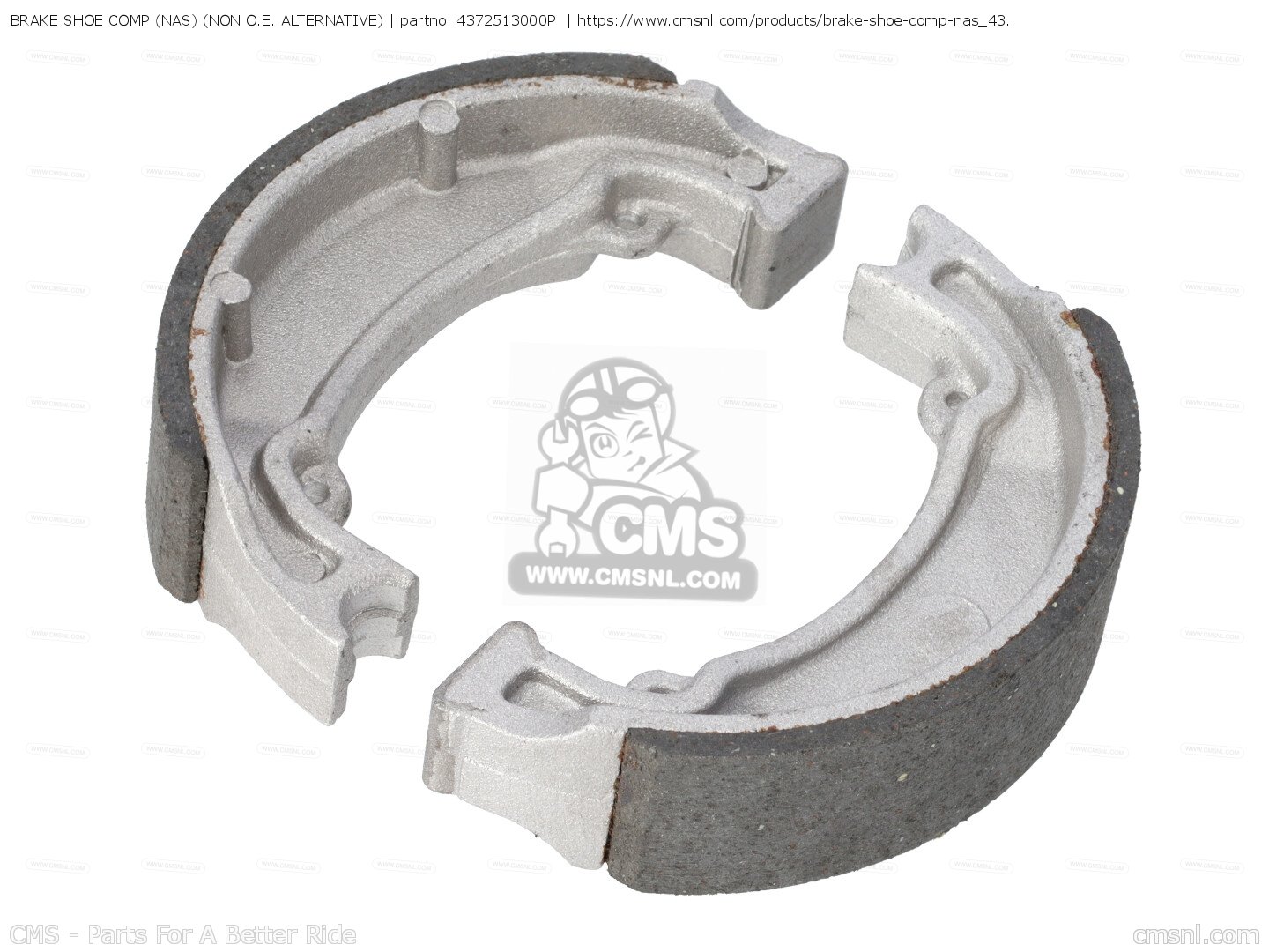 BRAKE SHOE COMP (NAS) (NON O.E. ALTERNATIVE) for Yamaha - order at CMSNL