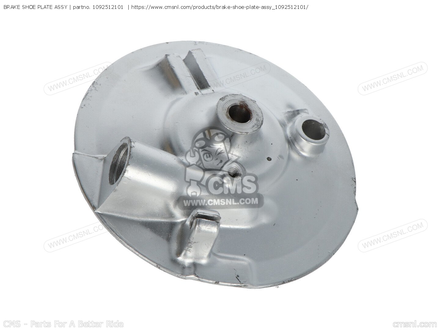 BRAKE SHOE PLATE ASSY for Yamaha - order at CMSNL