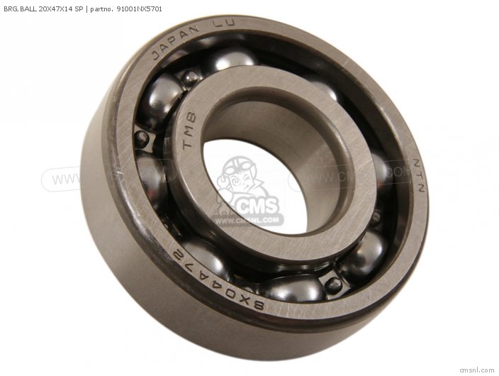 BRG,BALL 20X47X14 SP for Honda - order at CMSNL