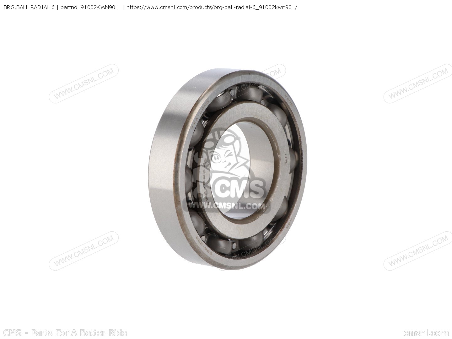 91002KWN901: Brg,ball Radial 6 Honda - buy the 91002-KWN-901 at CMSNL