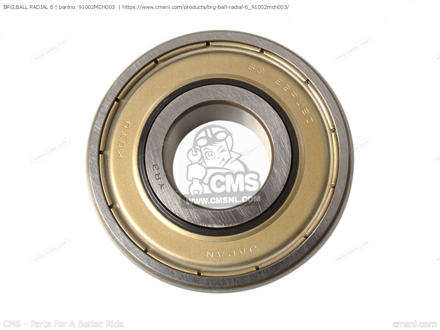 91002MCH003: BRG,BALL RADIAL 6 Honda - buy the 91002-MCH-003 at CMSNL