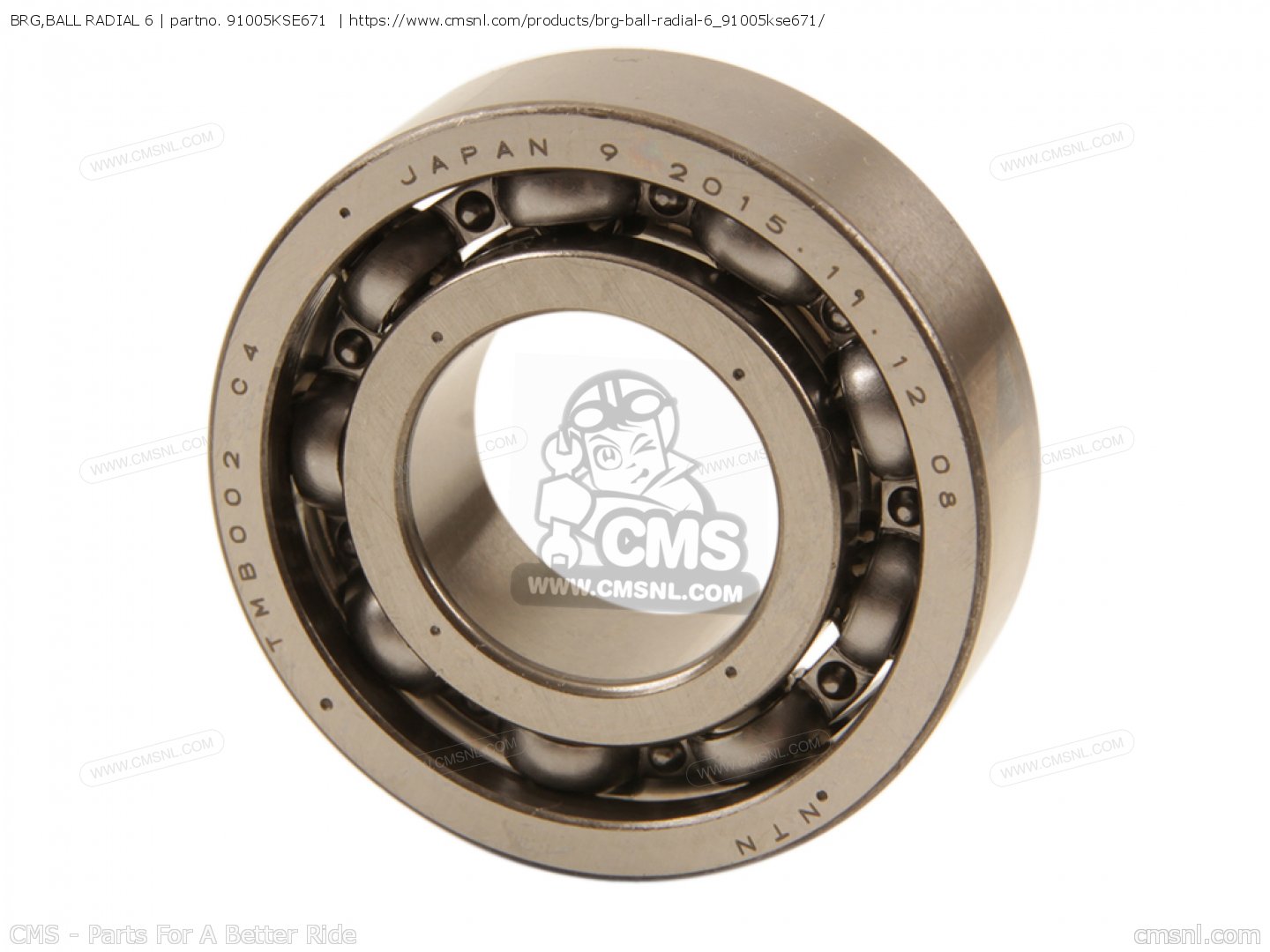 91005KSE671: Brg,ball Radial 6 Honda - buy the 91005-KSE-671 at CMSNL