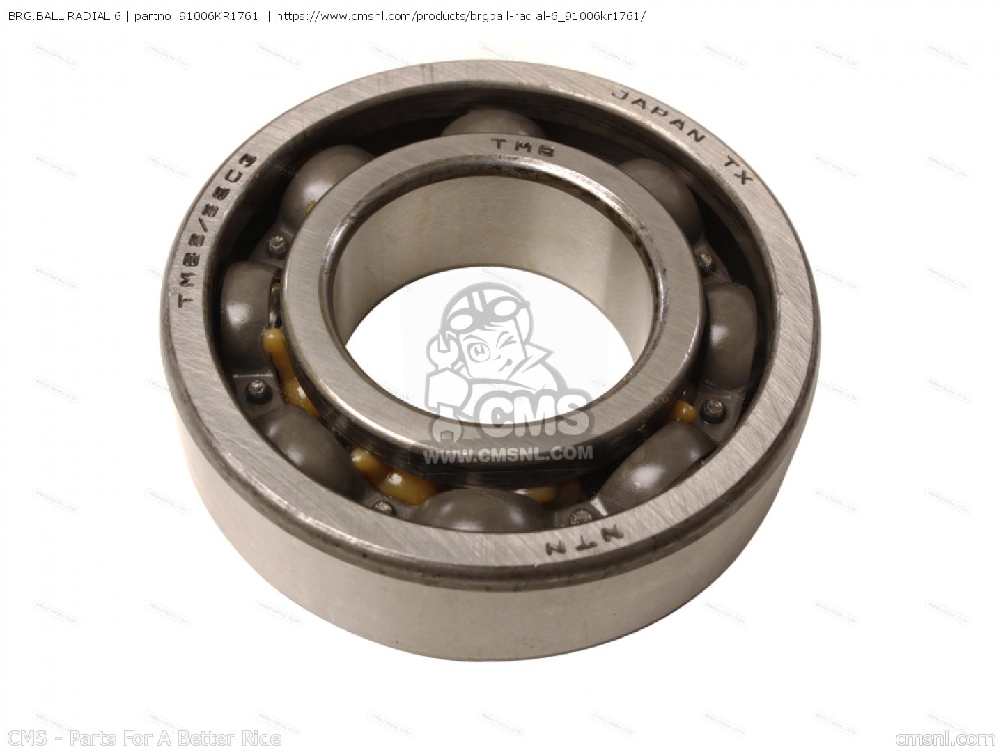 91006KR1761: BRG.BALL RADIAL 6 Honda - buy the 91006-KR1-761 at CMSNL
