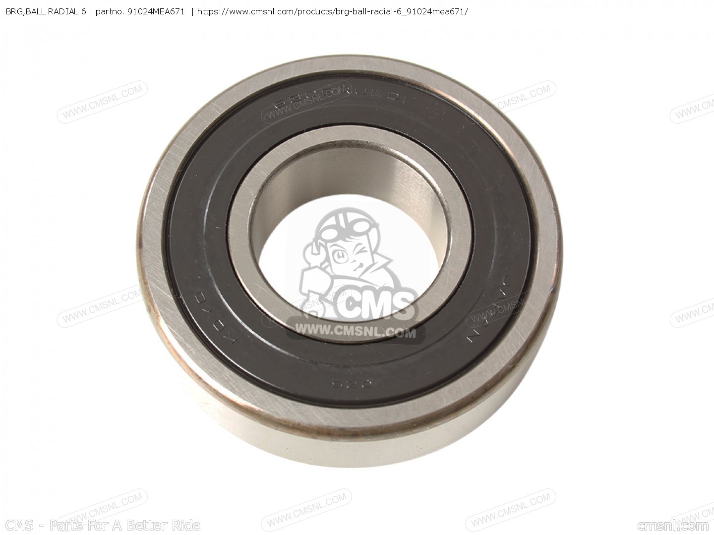 91024MEA671: Brg,ball Radial 6 Honda - buy the 91024-MEA-671 at CMSNL