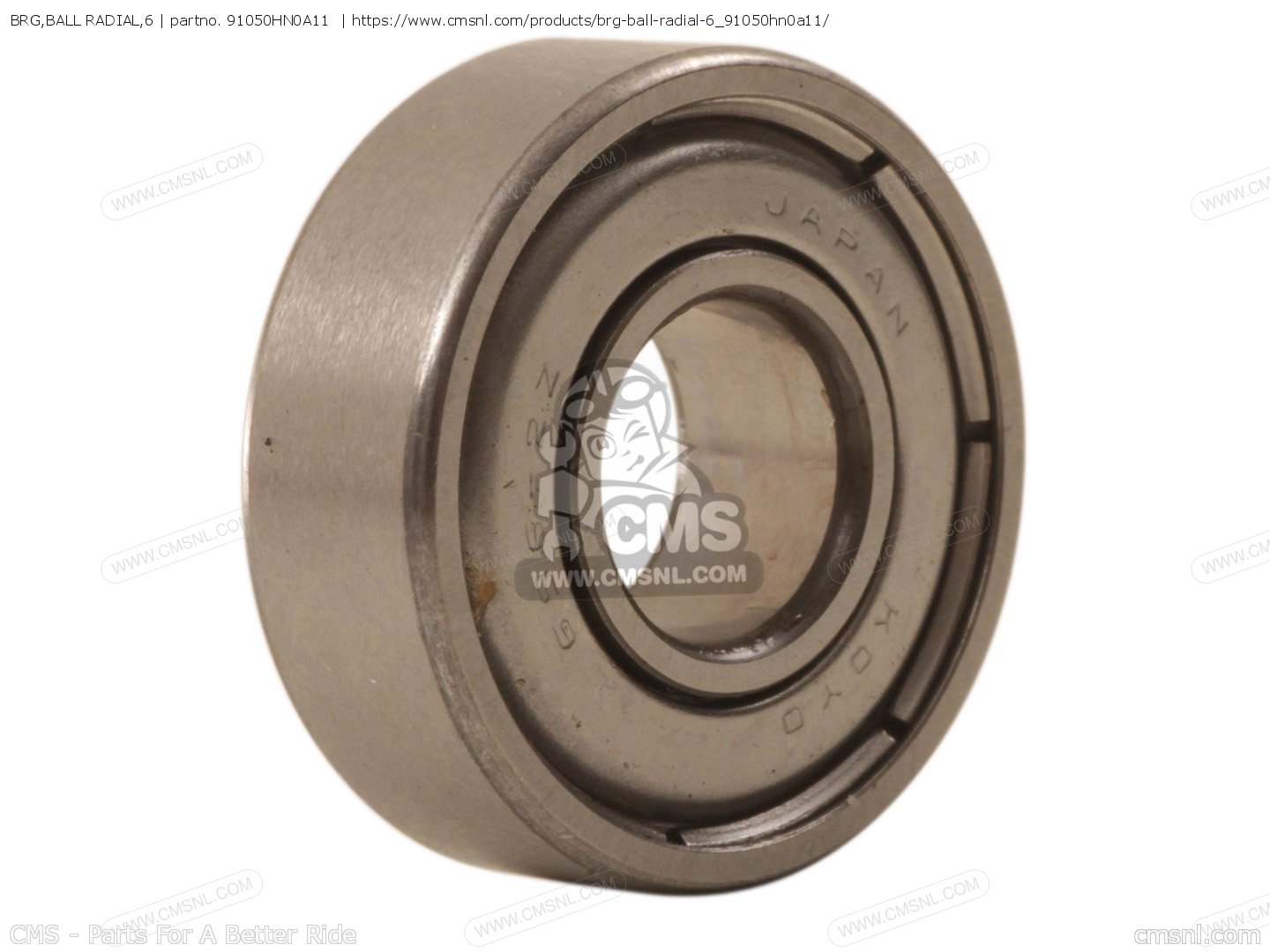 91050HN0A11: BRG,BALL RADIAL,6 Honda - buy the 91050-HN0-A11 at CMSNL