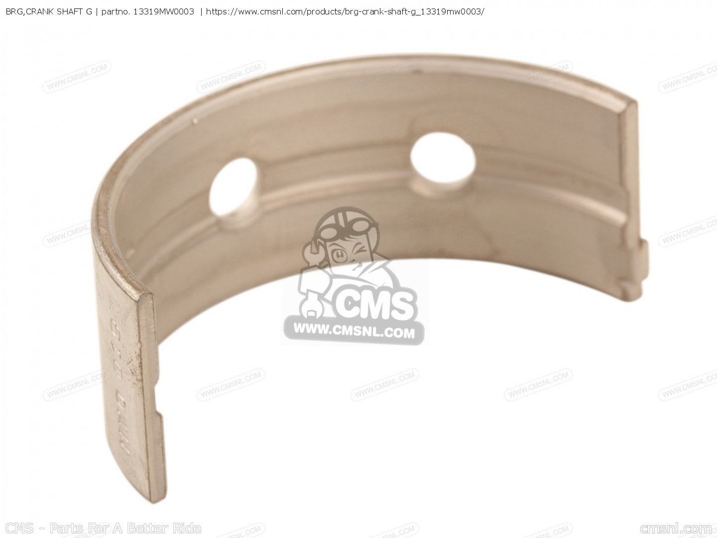 13319MW0003: BRG,CRANK SHAFT G Honda - buy the 13319-MW0-003 at CMSNL