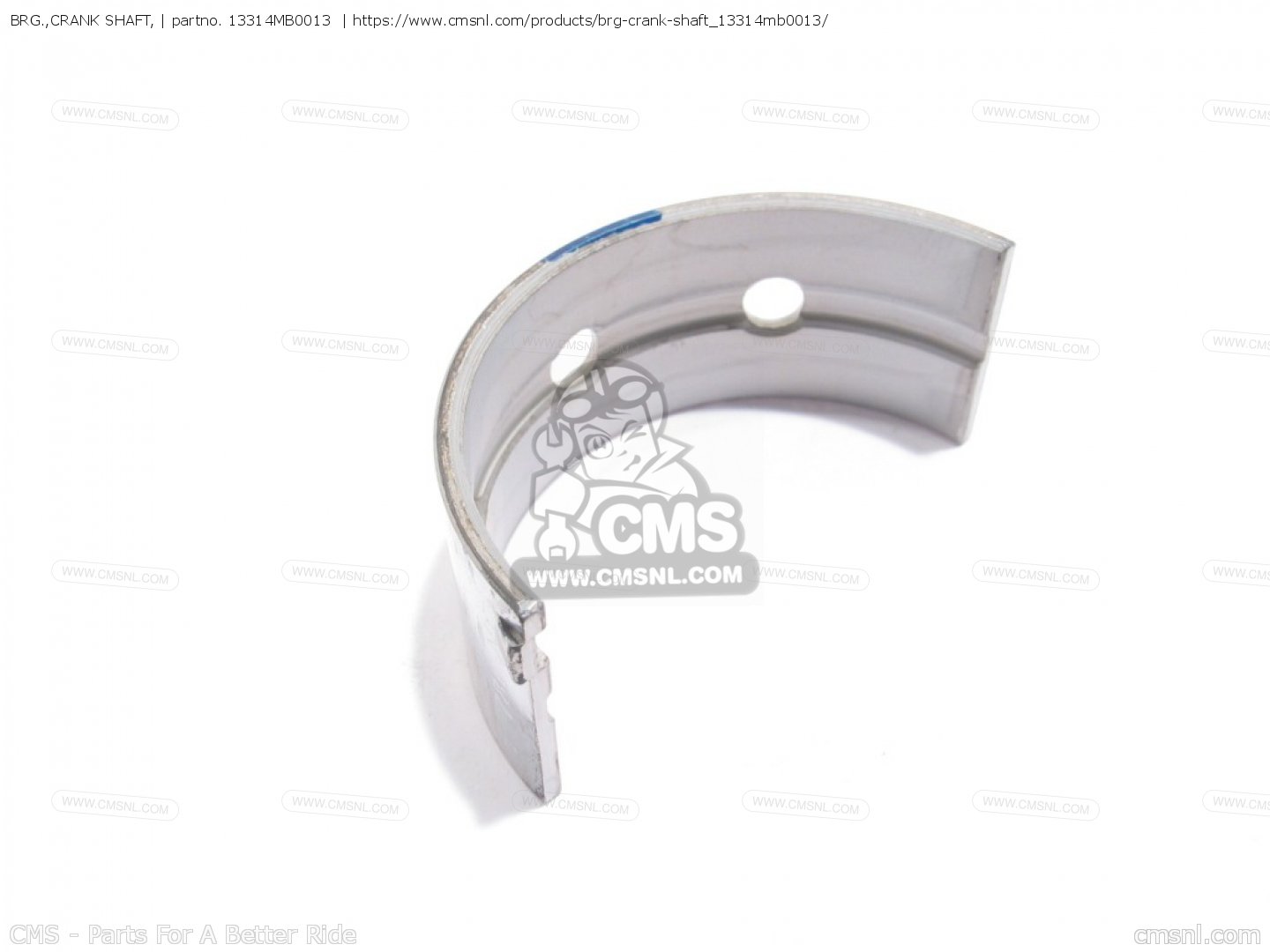 13314MB0013: BRG.,CRANK SHAFT, Honda - buy the 13314-MB0-013 at CMSNL