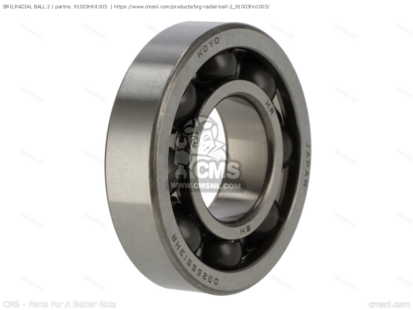 91003HN1003: Brg,radial Ball 2 Honda - buy the 91003-HN1-003 at CMSNL