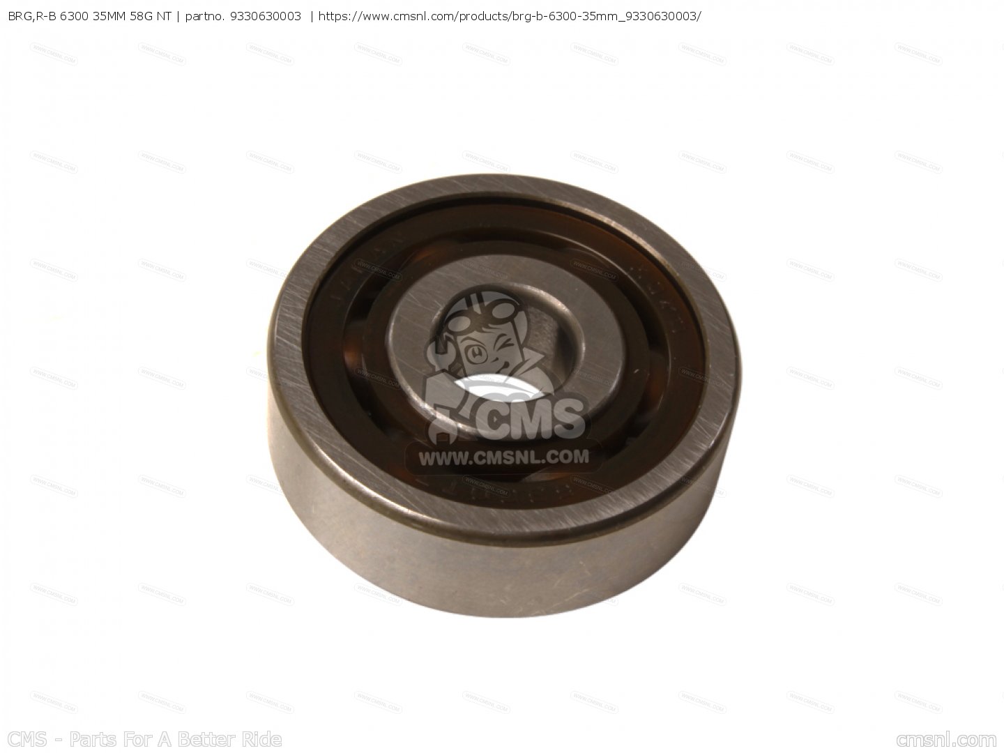 9330630003: BRG,R-B 6300 35MM 58G NT Yamaha - buy the 93306-30003-00 at ...