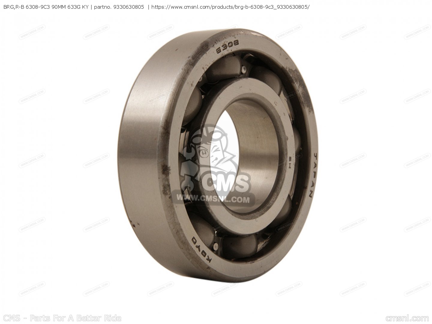 9330630805: BRG,R-B 6308-9C3 90MM 633G KY Yamaha - buy the 93306-30805 ...