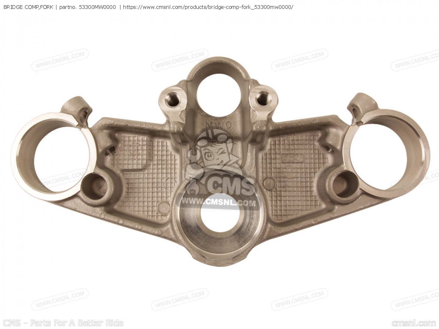 53300MW0000: BRIDGE COMP,FORK Honda - buy the 53300-MW0-000 at CMSNL
