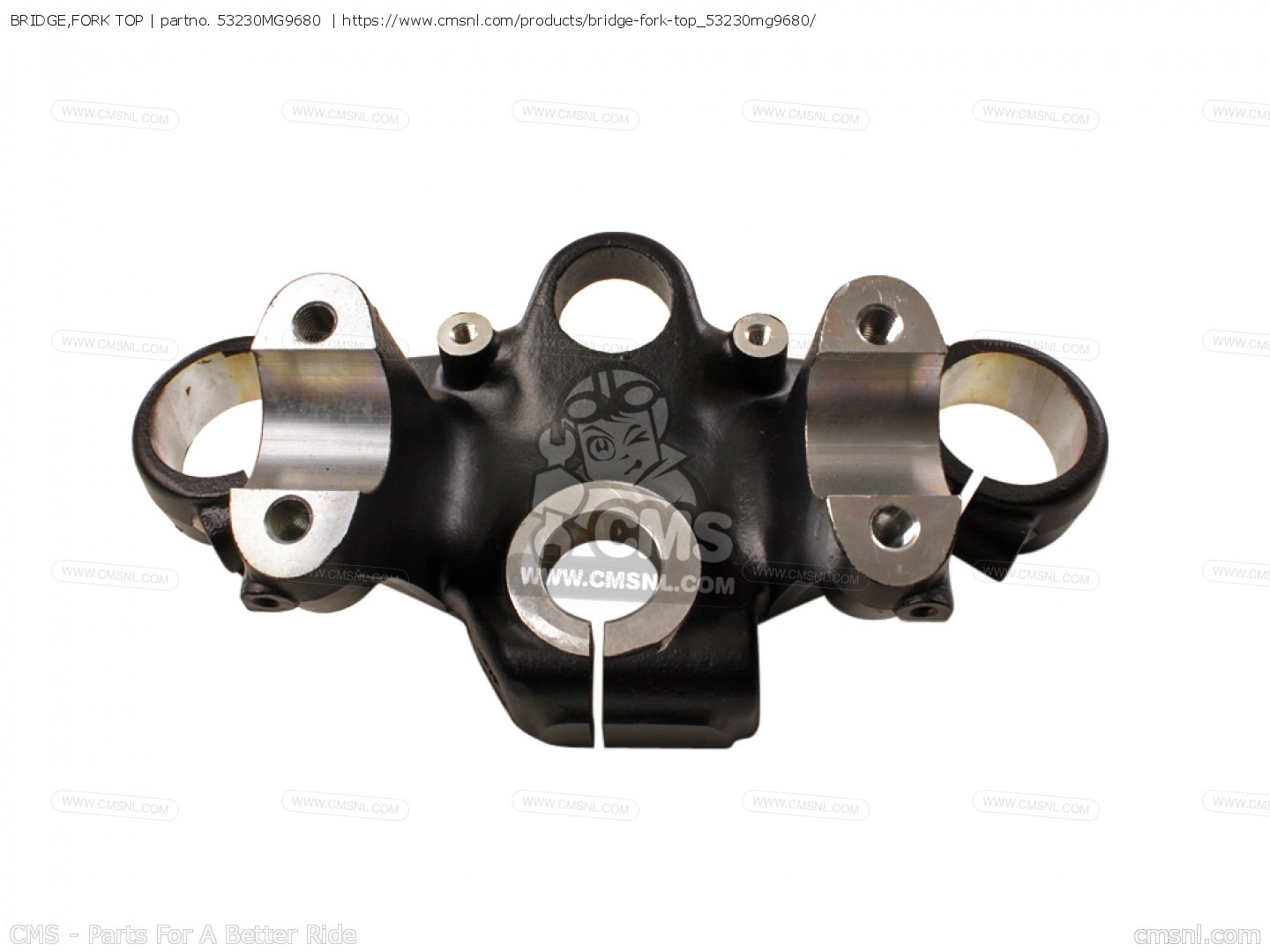 53230MG9680: BRIDGE,FORK TOP Honda - buy the 53230-MG9-680 at CMSNL