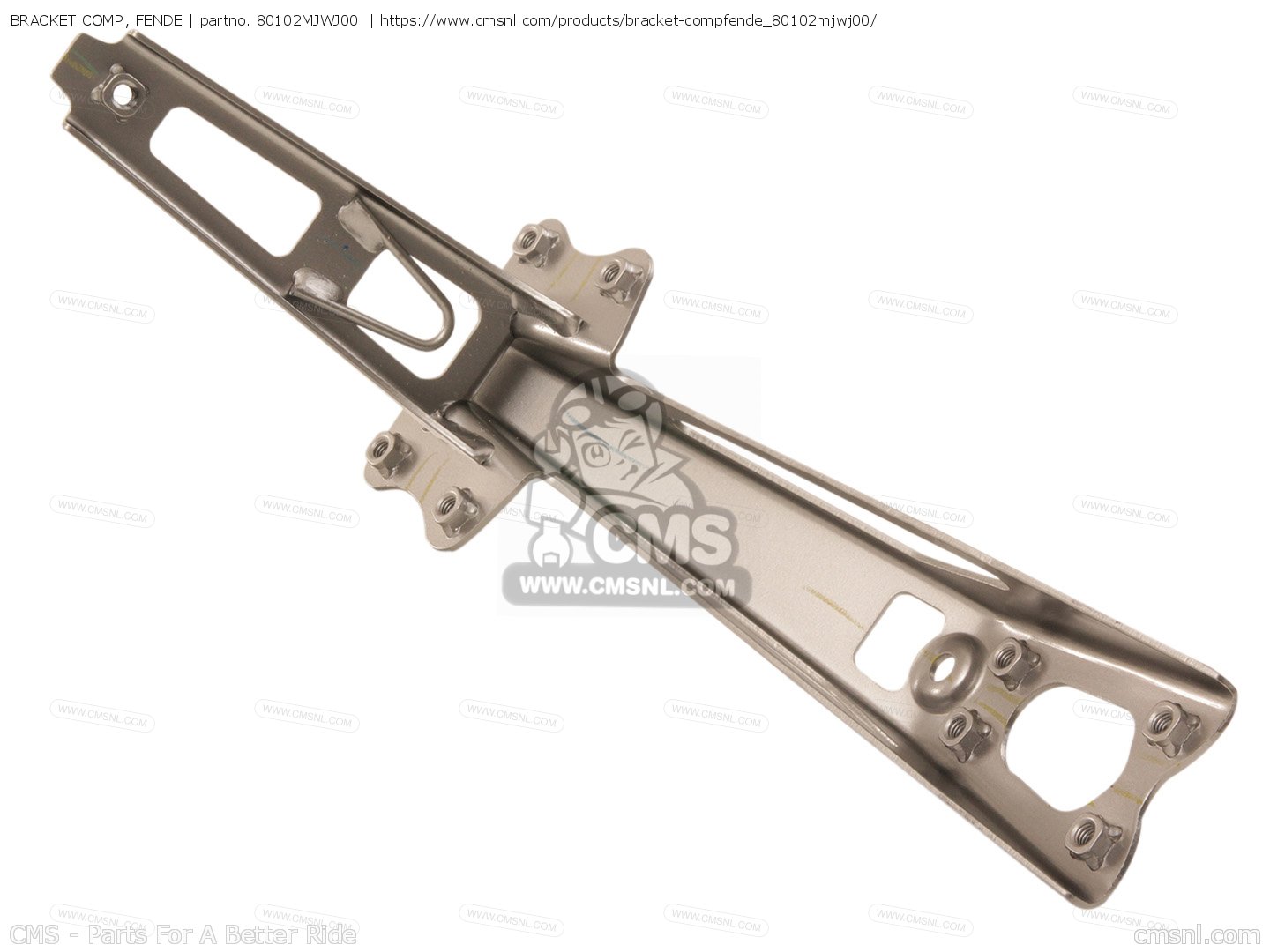 80102MJWJ00: BRKT COMP,FENDER Honda - buy the 80102-MJW-J00 at CMSNL