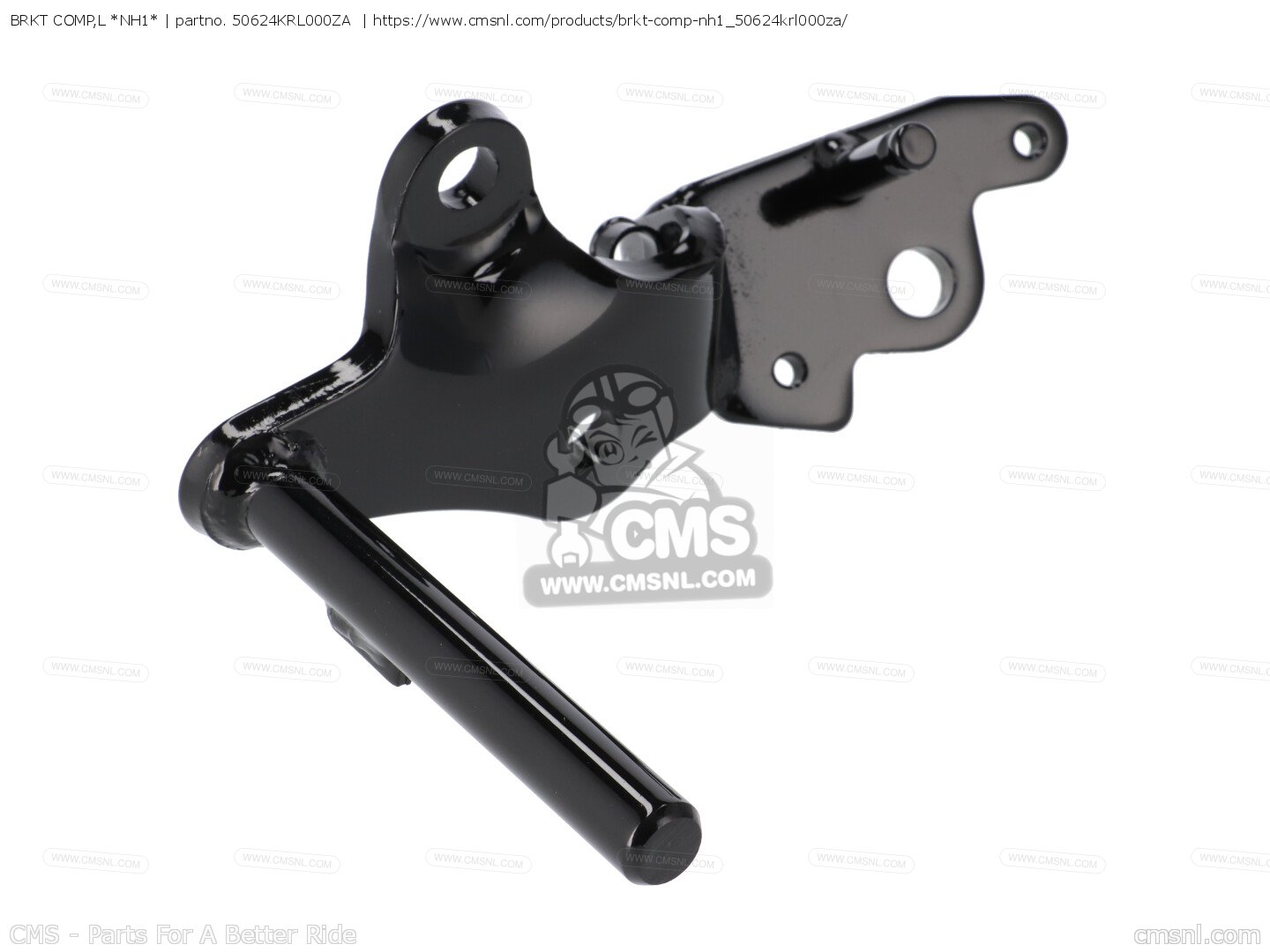50624KRL000ZA: BRKT COMP,L *NH1* Honda - buy the 50624-KRL-000ZA at CMSNL