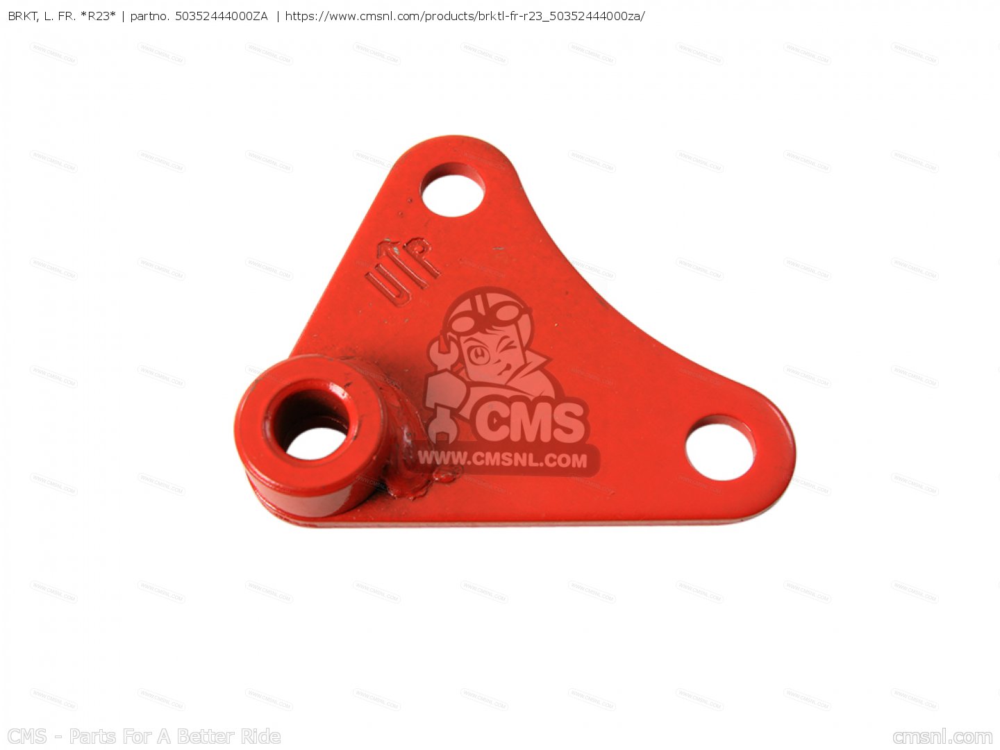 50352444000ZA: Brkt, L. Fr. *r23* Honda - buy the 50352-444-000ZA at CMSNL