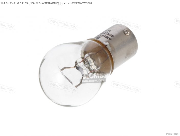 6321716078900P: Bulb 12v 21w Ba15s (non O.e. Alternative) Alternative ...