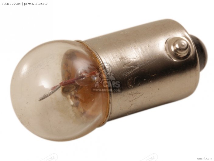 3105317: BULB 12V 3W Kawasaki - buy the 31053-17 at CMSNL