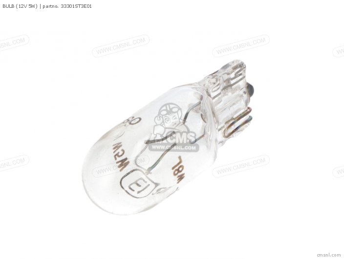 33301ST3E01: BULB (12V 5W) Honda - buy the 33301-ST3-E01 at CMSNL
